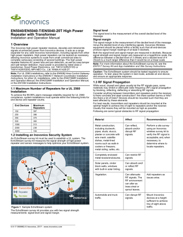 INOVONICS EN5040 High Power Repeater Technical Manual | Manualzz