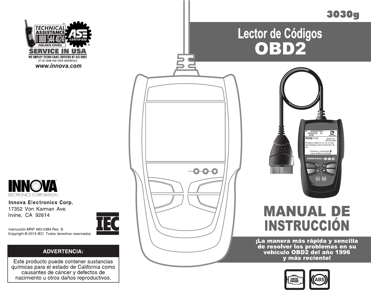 Innova 3030g Owner's manual | Manualzz