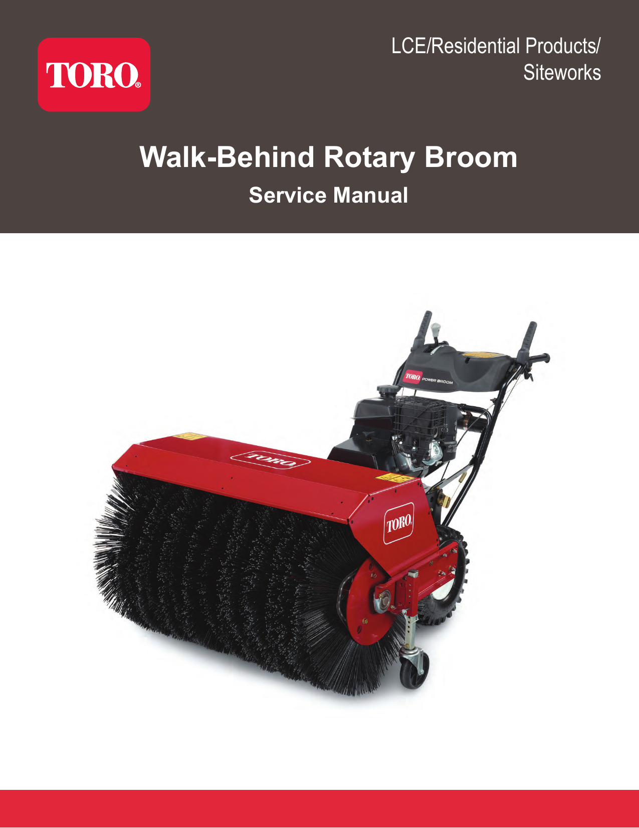 Toro Walk-Behind Rotary Broom Sweeper Manual | Manualzz