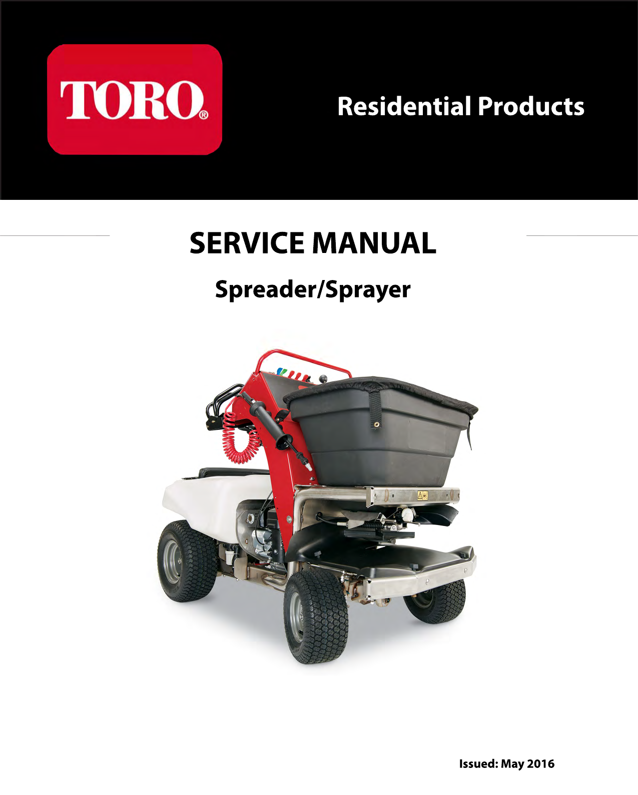 Toro Stand-On Spreader/Sprayer Manual | Manualzz