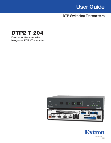Extron DTP2 T 204 User guide | Manualzz