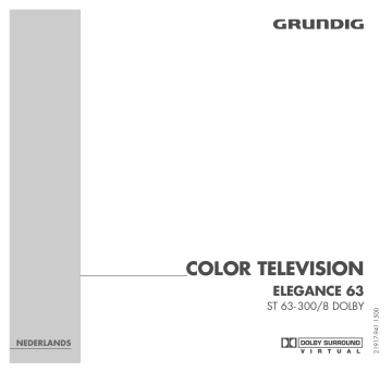 Grundig elegance st63 300 dolby de handleiding | Manualzz