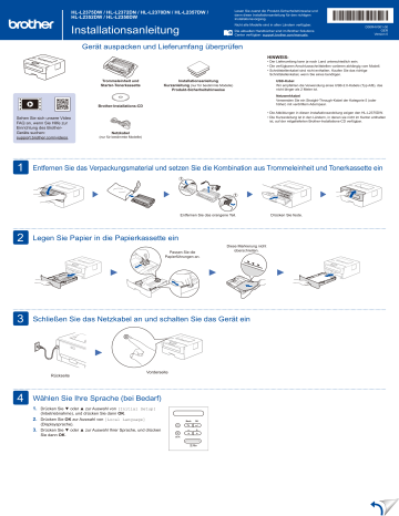 Brother HL-L2350DW Bedienungsanleitung | Manualzz