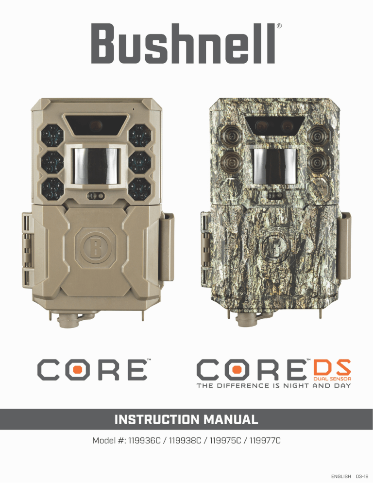 Bushnell 119936C, 119938C, 119975C, 119977C, CORE, Core DS User manual ...