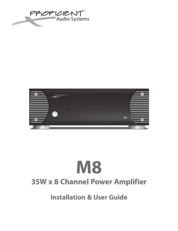 Proficient Audio Systems M8 Owner's Manual | Manualzz