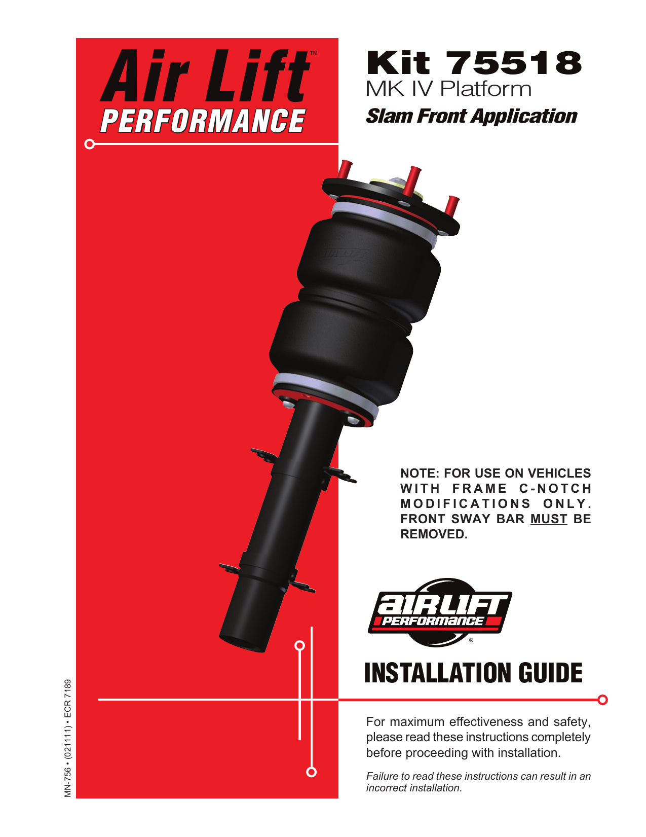 Air Lift 50714 Compressor Isolator Kit Installation Guide | Manualzz