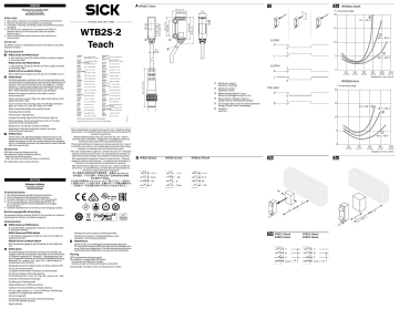 SICK WTB2S-2 Teach Mode d'emploi | Manualzz