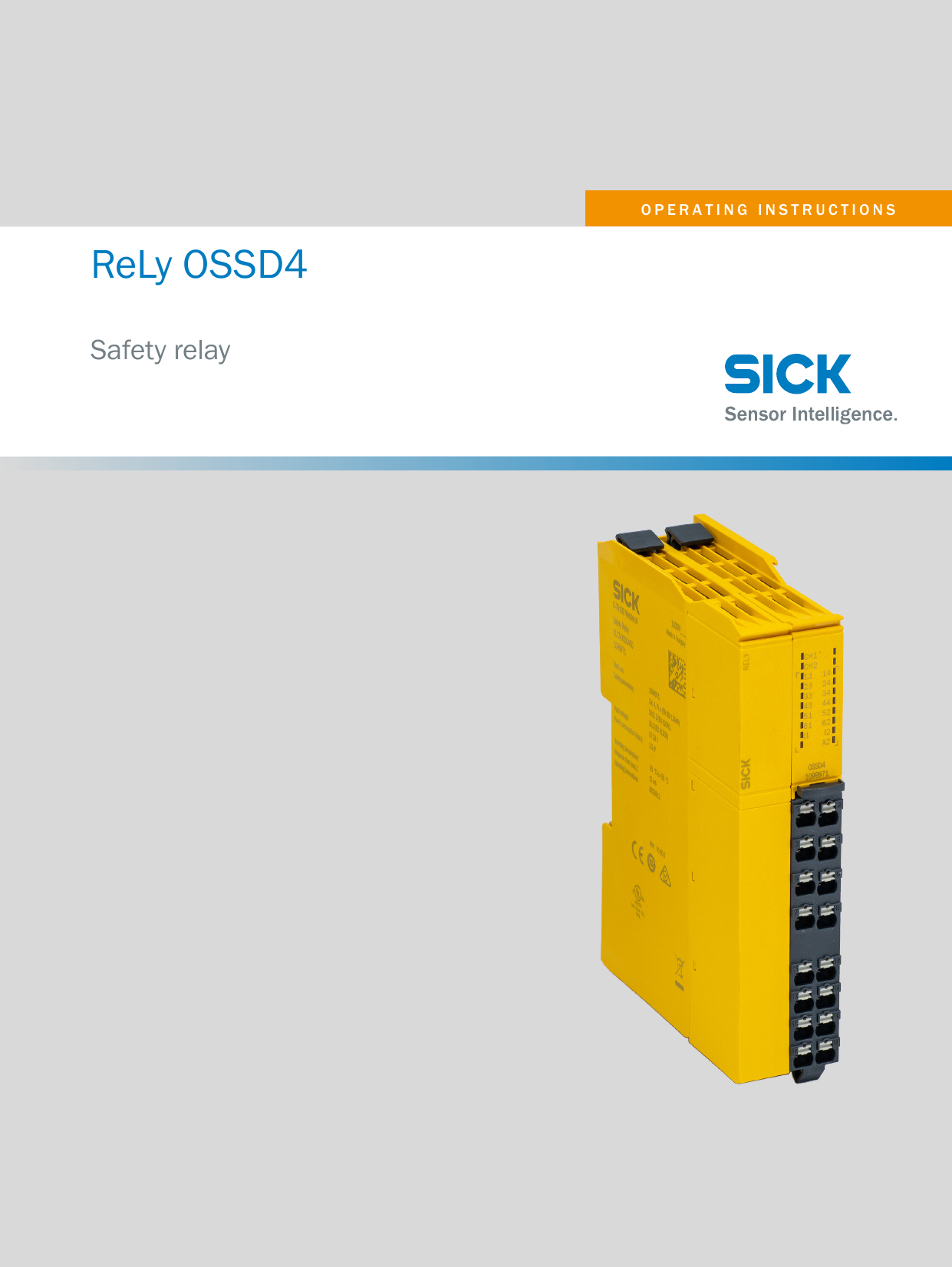 Sick ReLy OSSD4 Operating instructions | Manualzz