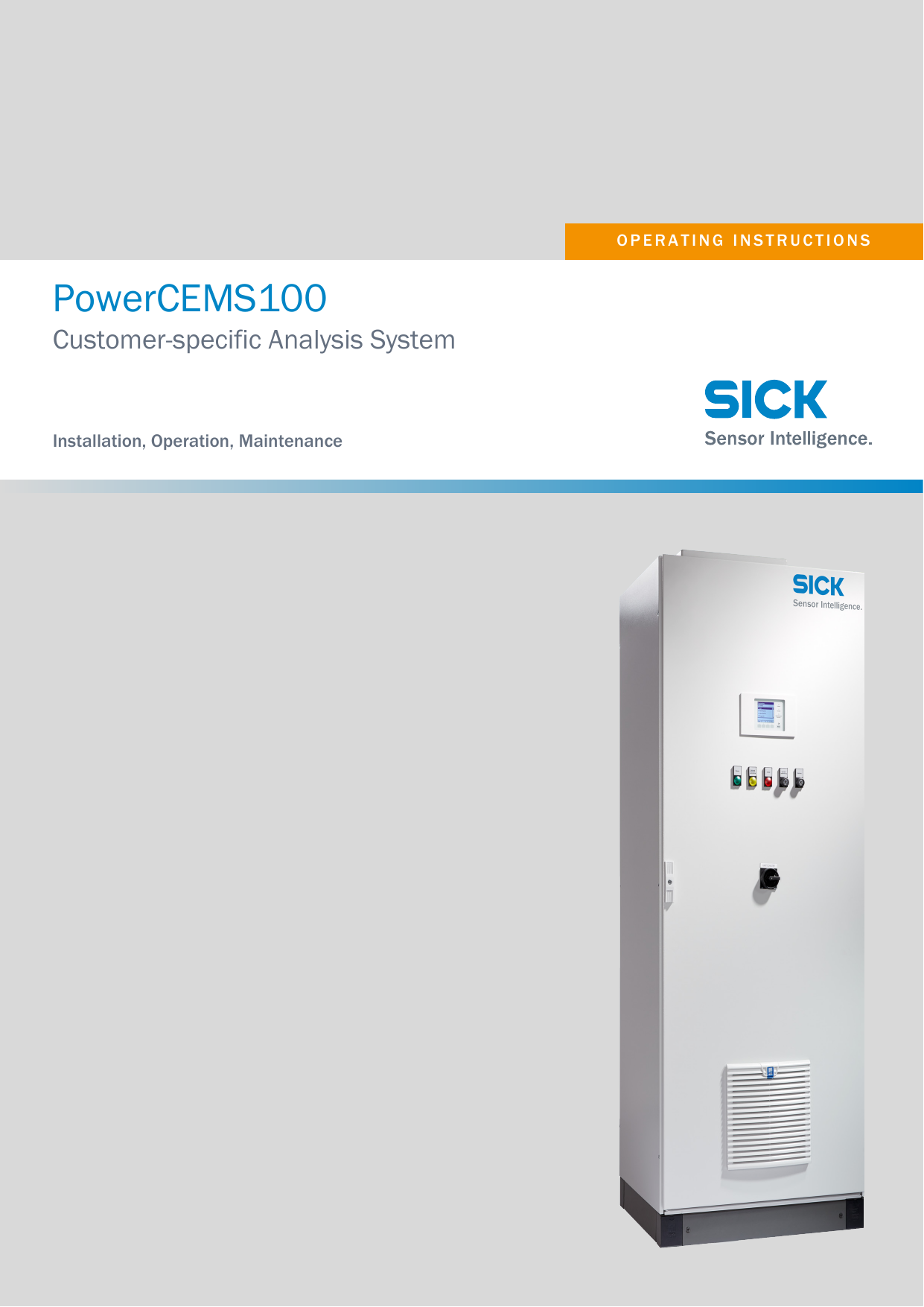 Sick PowerCEMS100 Operating instructions | Manualzz