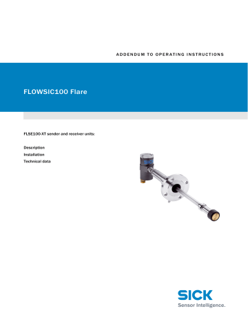 Sick FLOWSIC100 Flare Operating instructions | Manualzz