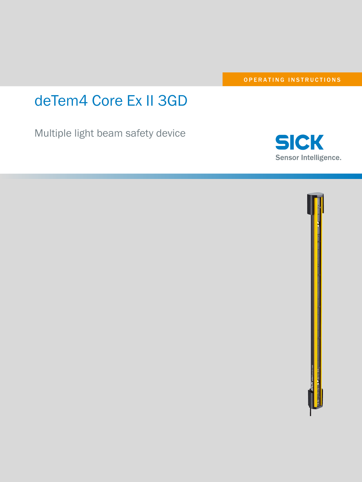 Sick deTem4 Core Ex II 3GD Operating instructions | Manualzz