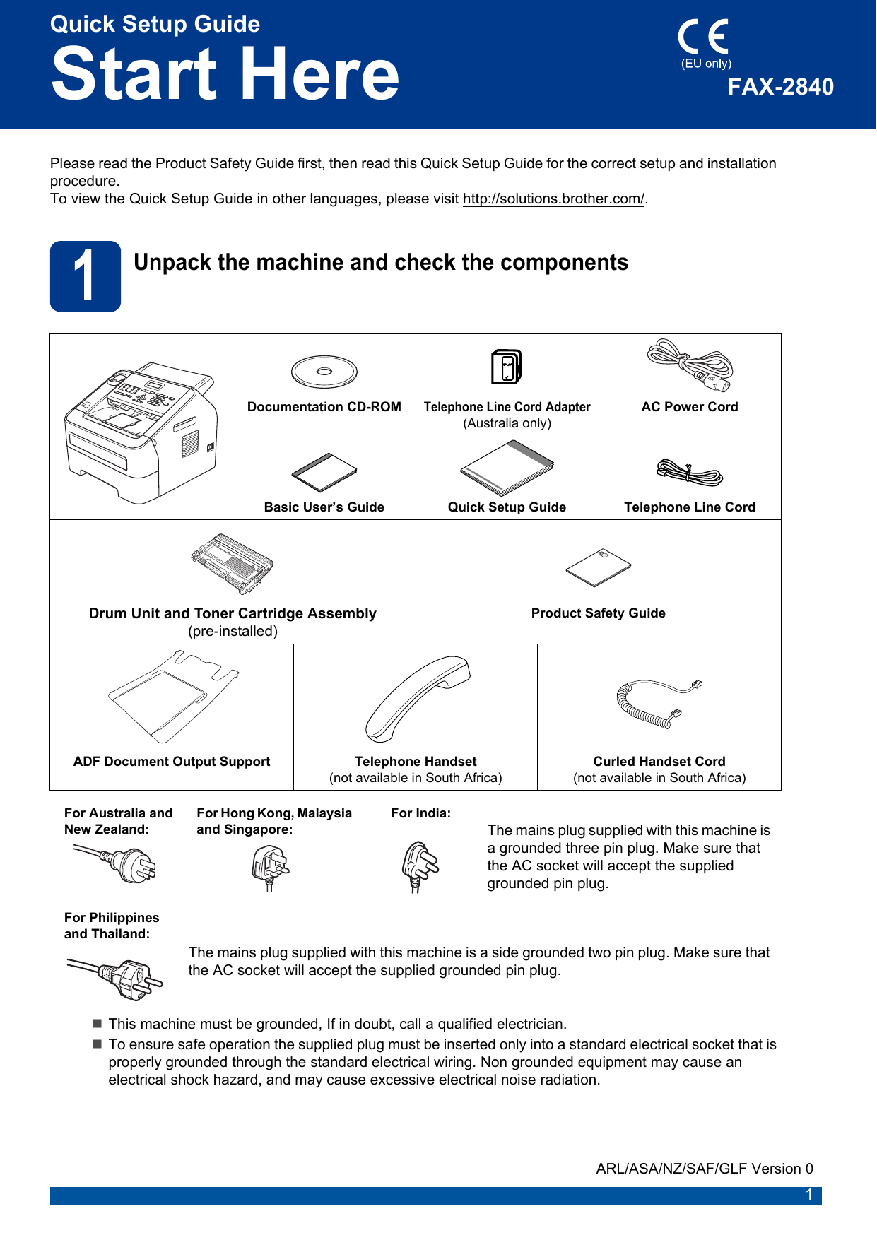 Brother FAX-2950, MFC-7290, MFC-7240, FAX-2940, FAX-2845, FAX-2840 User ...