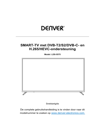 Denver LDS-5575 55" UHD 4K SMART TV Handleiding | Manualzz