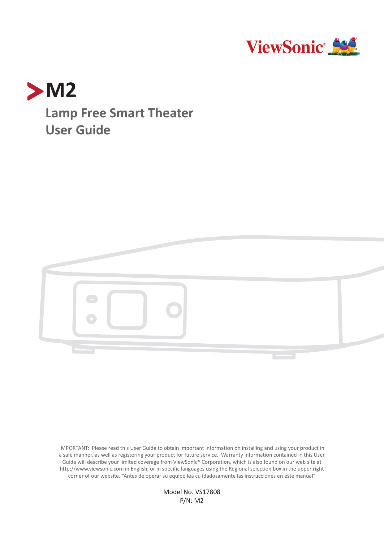 Viewsonic M2-S PROJECTOR User Guide | Manualzz