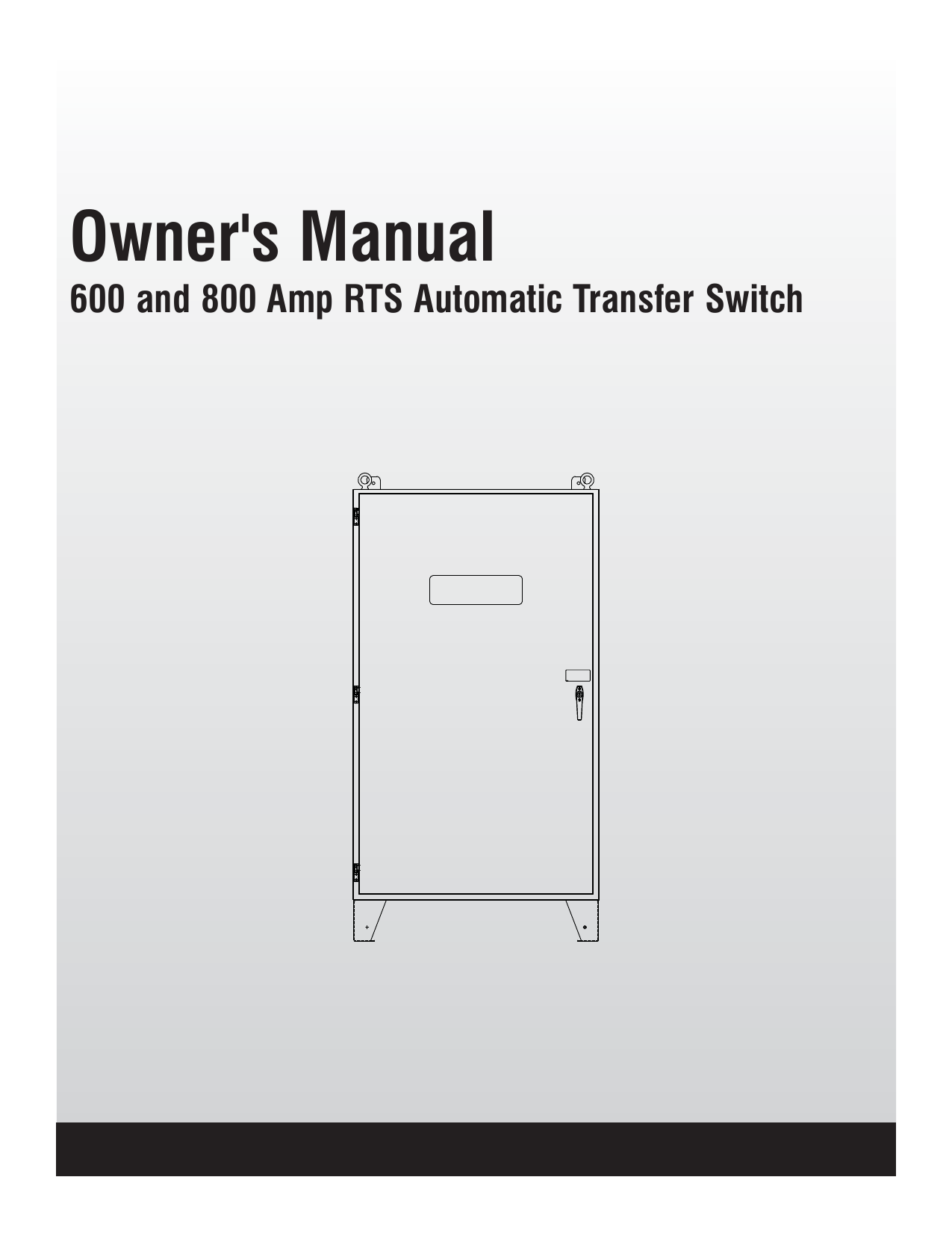 Generac 277/480V, 600A RTSN600K3S Transfer Switch Manual | Manualzz