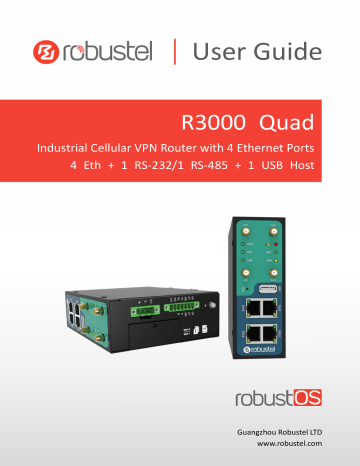 Robustel R3000 Quad User Guide | Manualzz