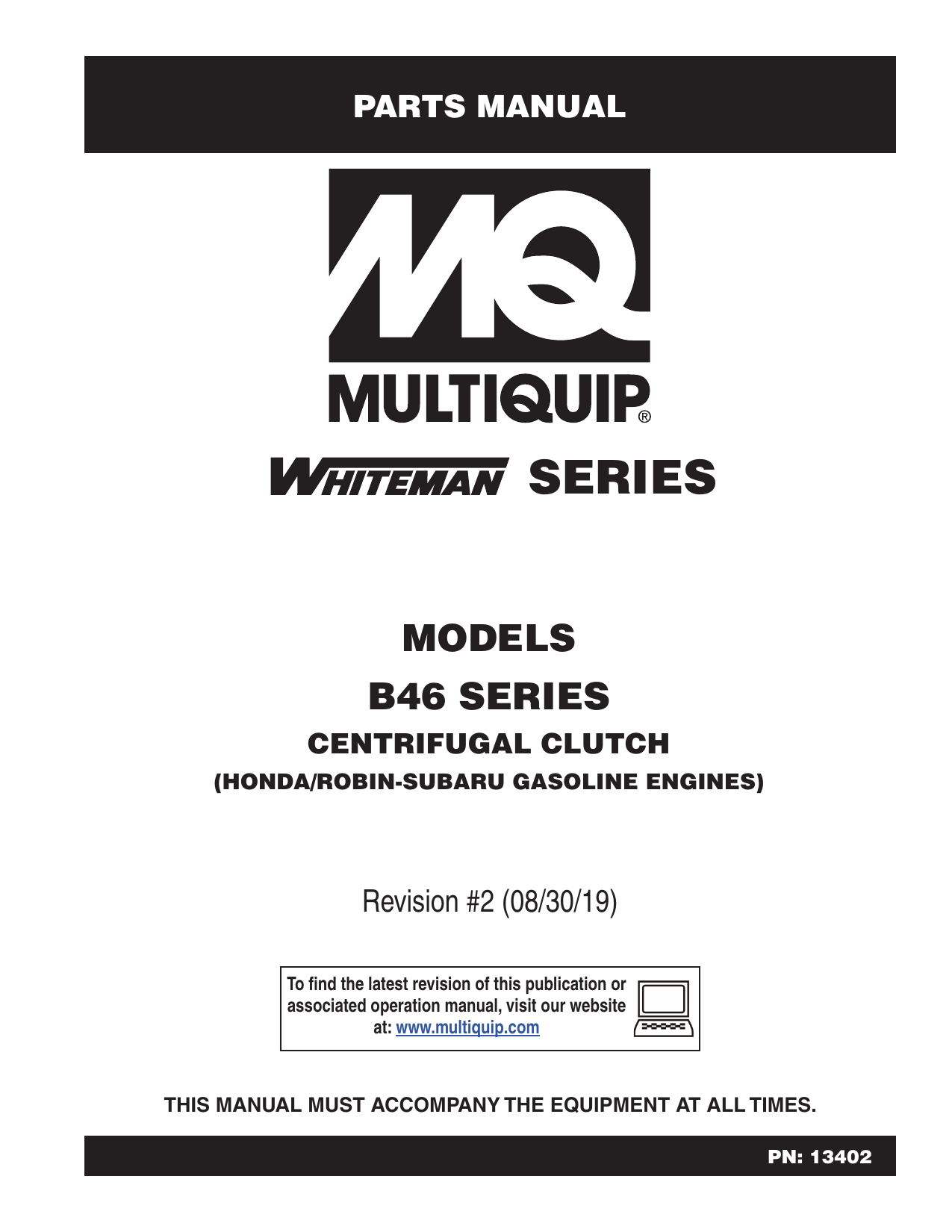 MQ Multiquip B46-SERIES Parts Manual | Manualzz