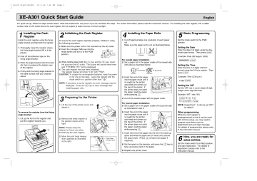 Sharp XE-A301 Owner Manual | Manualzz