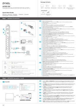 ZyXEL AX7501-B0 - Schnellstartanleitung, Benutzerhandbuch