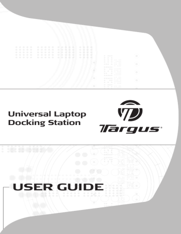 Targus UNIVERSAL LAPTOP DOCKING STATION User guide | Manualzz