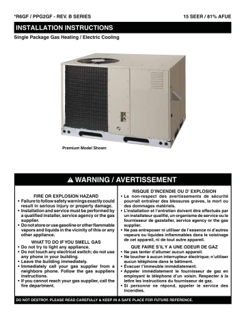 Westinghouse R6GF-B Installation Instruction | Manualzz