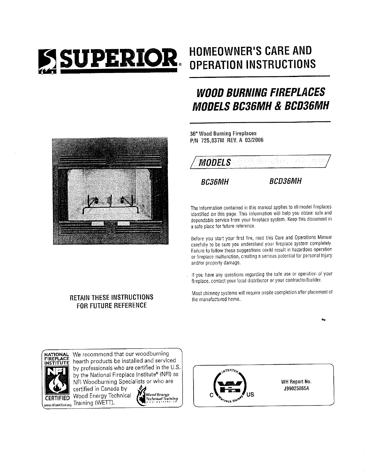 Heatilator Fireplace Manuals