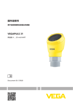 Vega VEGAPULS 31 - Operating instructions, Product information ...