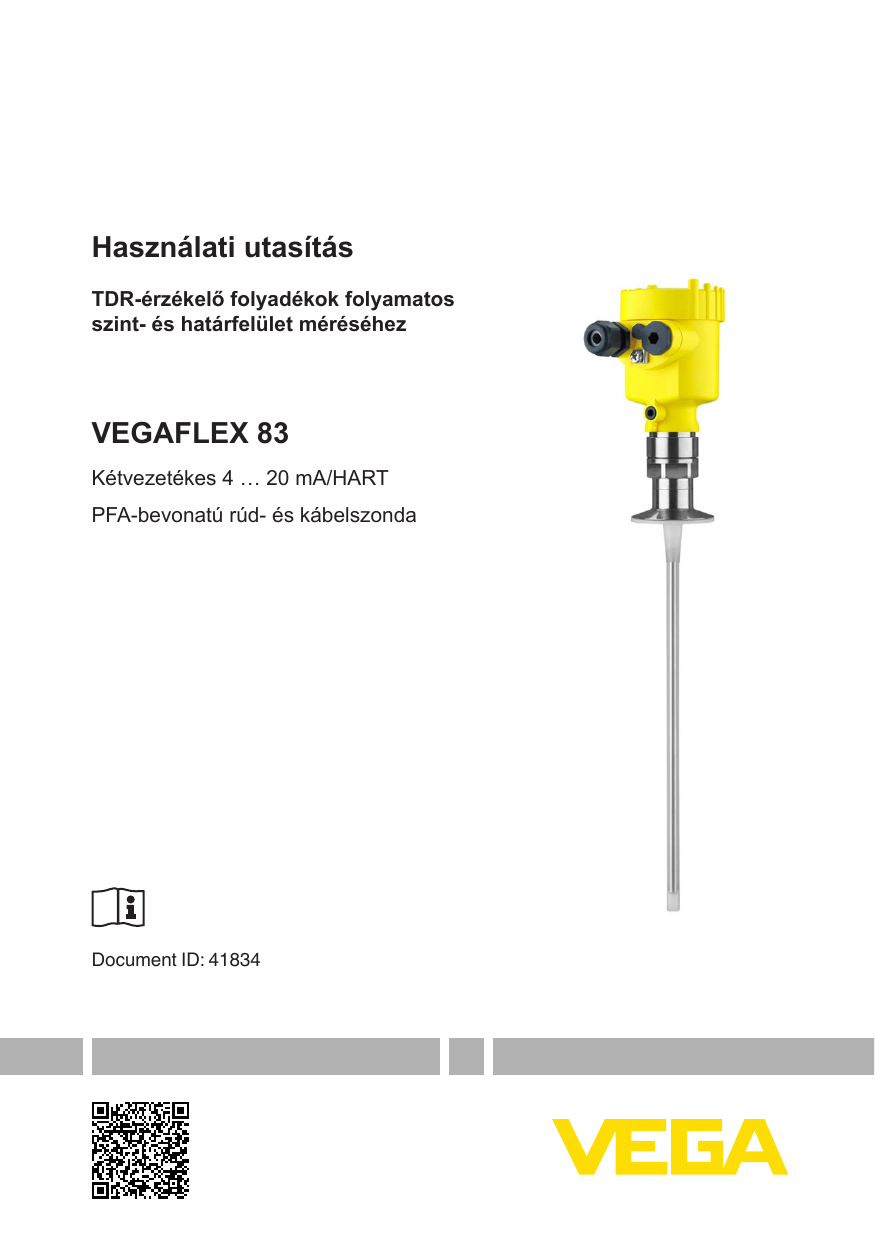 Vega VEGAFLEX 83 TDR sensor for continuous level and interface ...