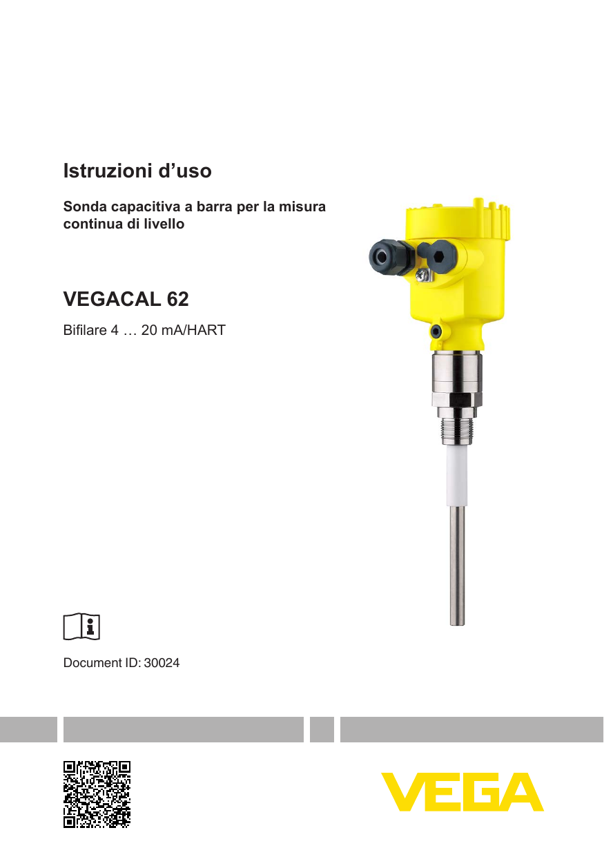 Vega VEGACAL 62 Capacitive rod probe for continuous level measurement ...