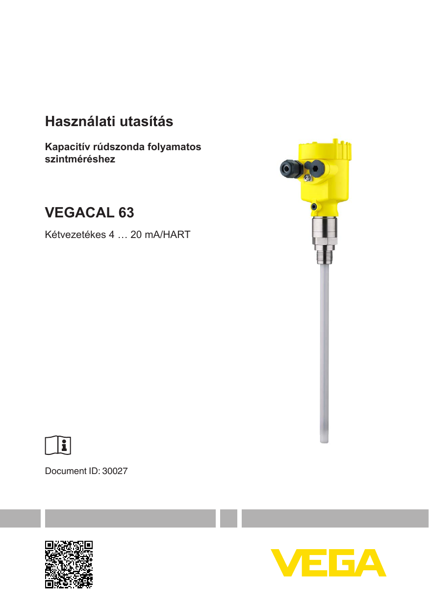 Vega VEGACAL 63 Operating instructions | Manualzz