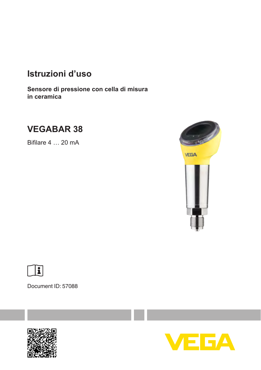 Vega VEGABAR 38 Pressure sensor with switching function Istruzioni per ...