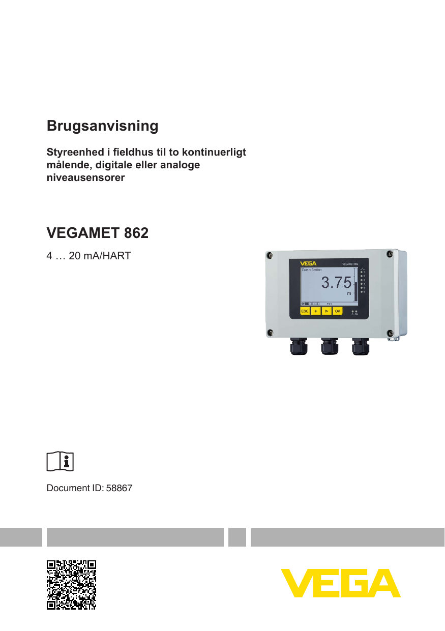 Vega VEGAMET 862 Robust controller and display instrument for level ...