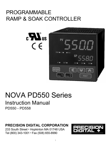 Precision Digital PD550 Series Instruction Manual | Manualzz