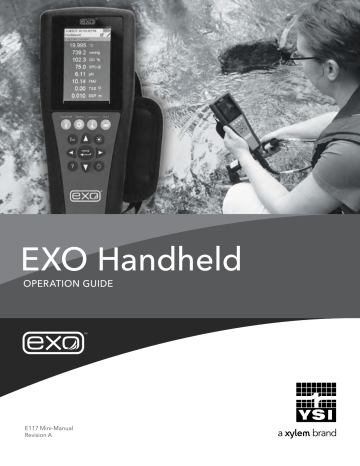 YSI EXO Handheld Owner's Manual | Manualzz