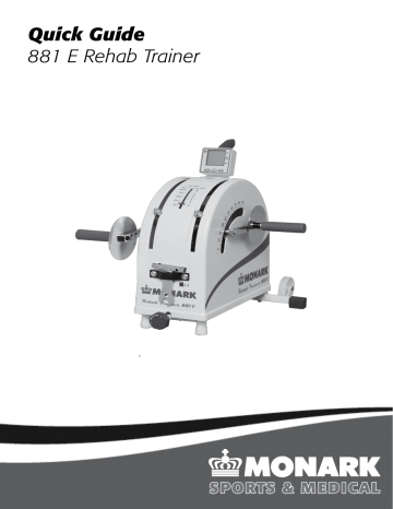 Monark 881E Arm and leg ergometer 快速入门指南 | Manualzz