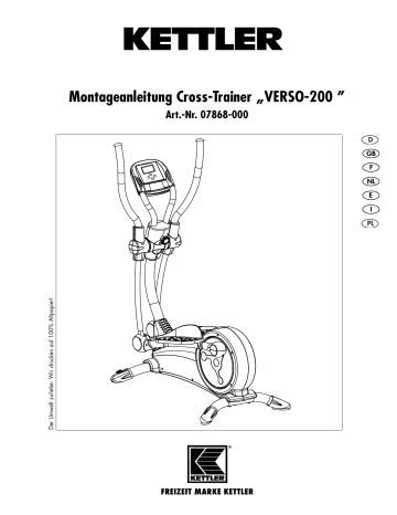 Kettler VERSO 200 - 07868-000 Owner Manual | Manualzz