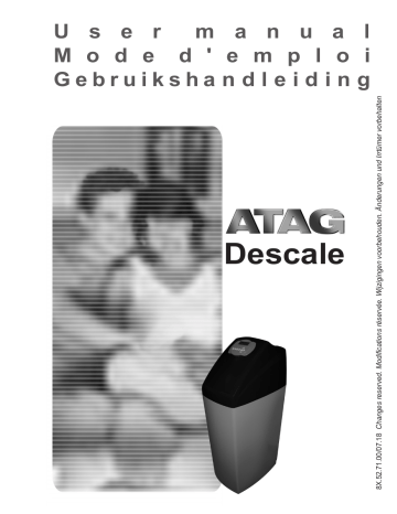 Atag Descale de handleiding | Manualzz