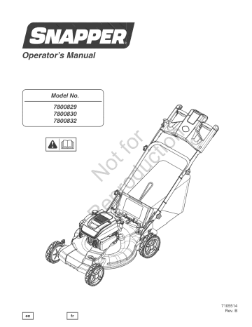 Snapper 7800830 Lawn Mower Owner's Manual | Manualzz