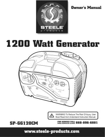 Steele SP-GG120CM Generator Owner's Manual | Manualzz