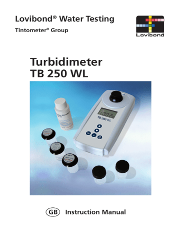 Lovibond 194200 Turbidity Meter Owner's Manual | Manualzz