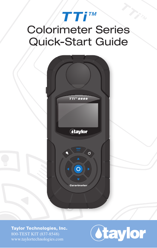 Taylor Technologies M-3000 Colorimeter Guide | Manualzz
