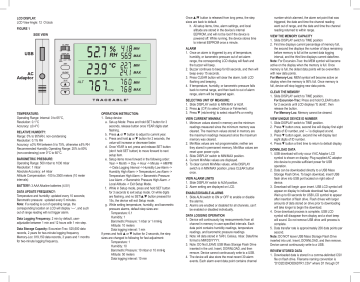 Traceable 6455 Barometer Owner's Manual | Manualzz