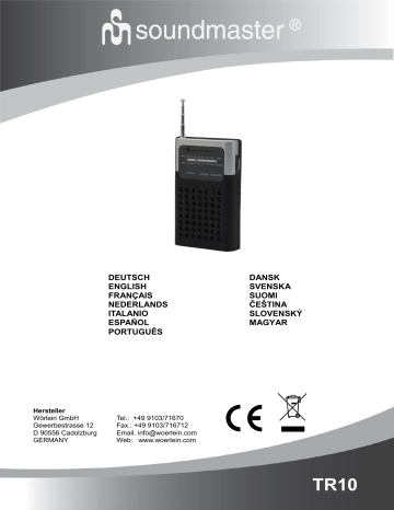 Soundmaster TR10 Owner Manual | Manualzz