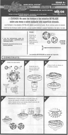 Beyblade Grevolution Wolborg MS MA08 Instructions | Manualzz