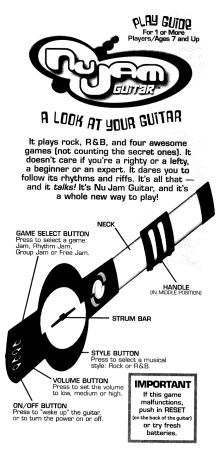 Hasbro Nujam Guitar Instructions | Manualzz