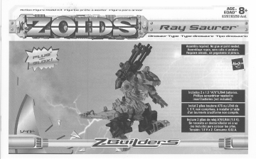 Hasbro Zoids Ray Saurer ZBuilders Instructions | Manualzz