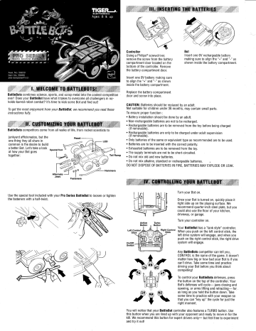 Hasbro Battlebots Pro Series Diesector Instructions | Manualzz