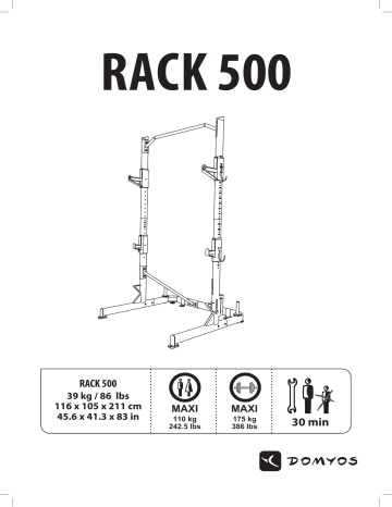 DOMYOS RACK 500 Instructions | Manualzz