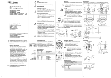 Baumer GXMMS Absolute encoder Installation and Operating Instructions ...