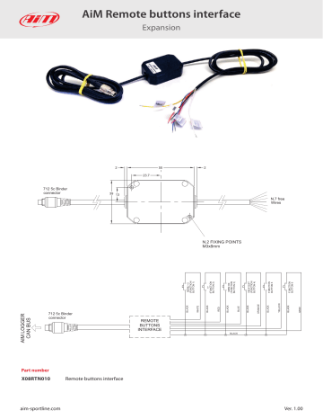 AIM REMOTE BUTTONS INTERFACE Technical Sheet | Manualzz